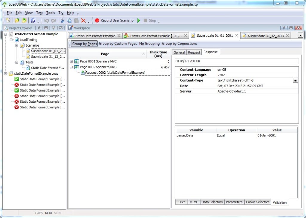 load test validation - Don't Panic!